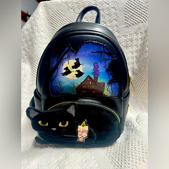 Loungefly | Bags | Loungefly Disney Hocus Pocus Binx Pocket Mini Backpack | Poshmark